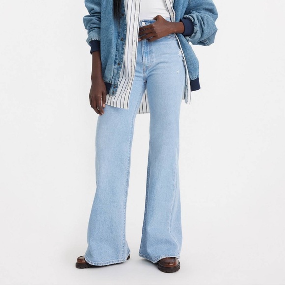 Levi's | Jeans | Levis Womens Ultrahigh Rise Ribcage Bells Flare Jeans Bells Whistles 29 | Poshmark